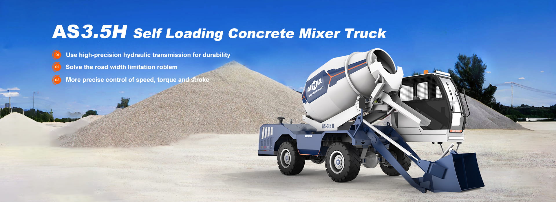 Self Loading Concrete Mixer | AIMIX Group | Inquiry Now
